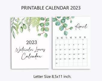2023 Calendar Leaves - Etsy