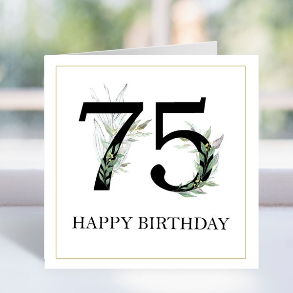 75th Birthday Card for Brother - Etsy