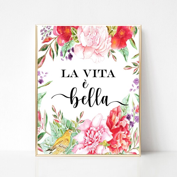 La Vita E Bella - Etsy