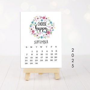 Printable 2025 Quote Calendar, Quote Desk Calendar, Monthly Calendar, Motivational Officeplanner ...