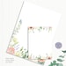 Printable Spring Notepad Spring Stationery Set Floral Notepad ...