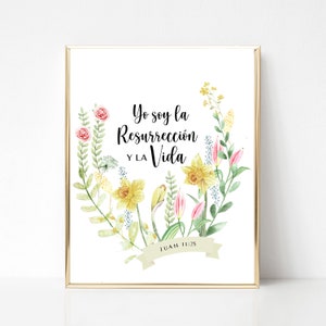 Printable Spanish Easter Bible Verse Set, Set X8 Spanish Easter Bible ...