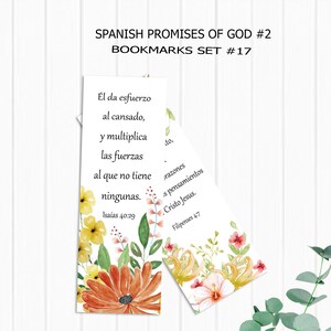 Spanish Promises of God Bookmarks, Spanish Christian Gifts for Women ...
