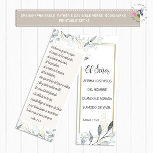 Spanish Bible Bookmarks, Printable Set, Bookmarks Inspirational Art ...