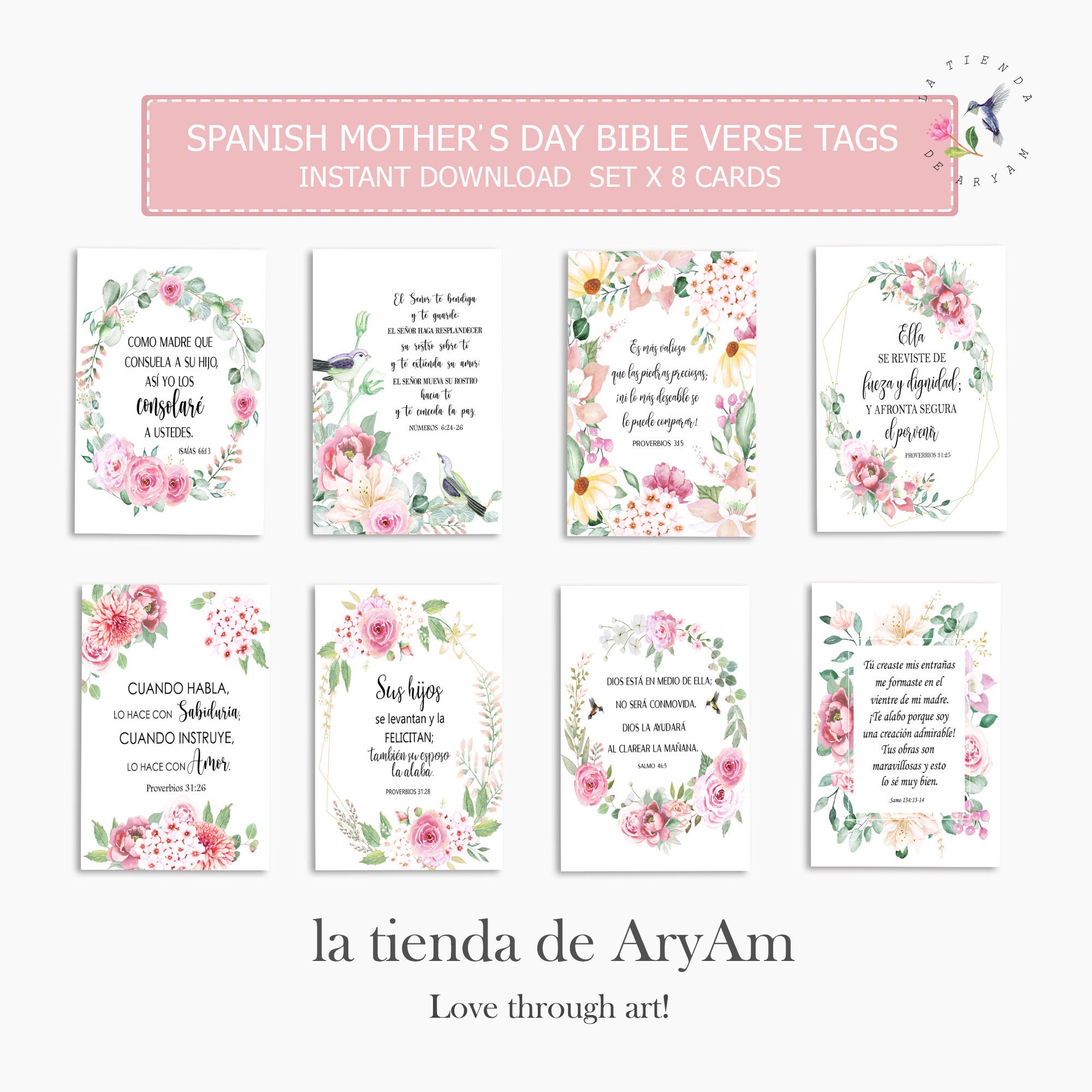 Tarjetas Bíblicas Imprimibles Con Versículos De La Biblia