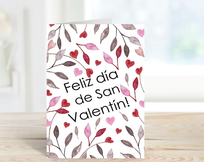 Feliz Dia De San Valentin Greeting Card, Valentine Card for Latina BFF ...