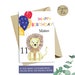 Lion Birthday Card, Printable Kid's Birthday Card, Lion Happy Birthday ...
