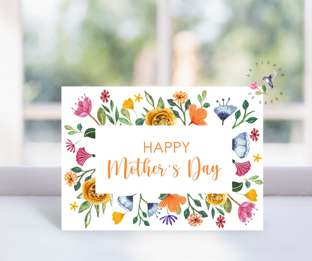 Happy Mother's Day Card, Mothers Day Card, Gift for Mom, Printable ...