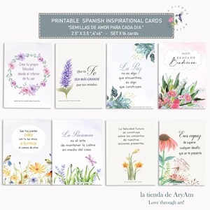 Printable Spanish Inspirational Cards, Printable Spanish Motivational ...