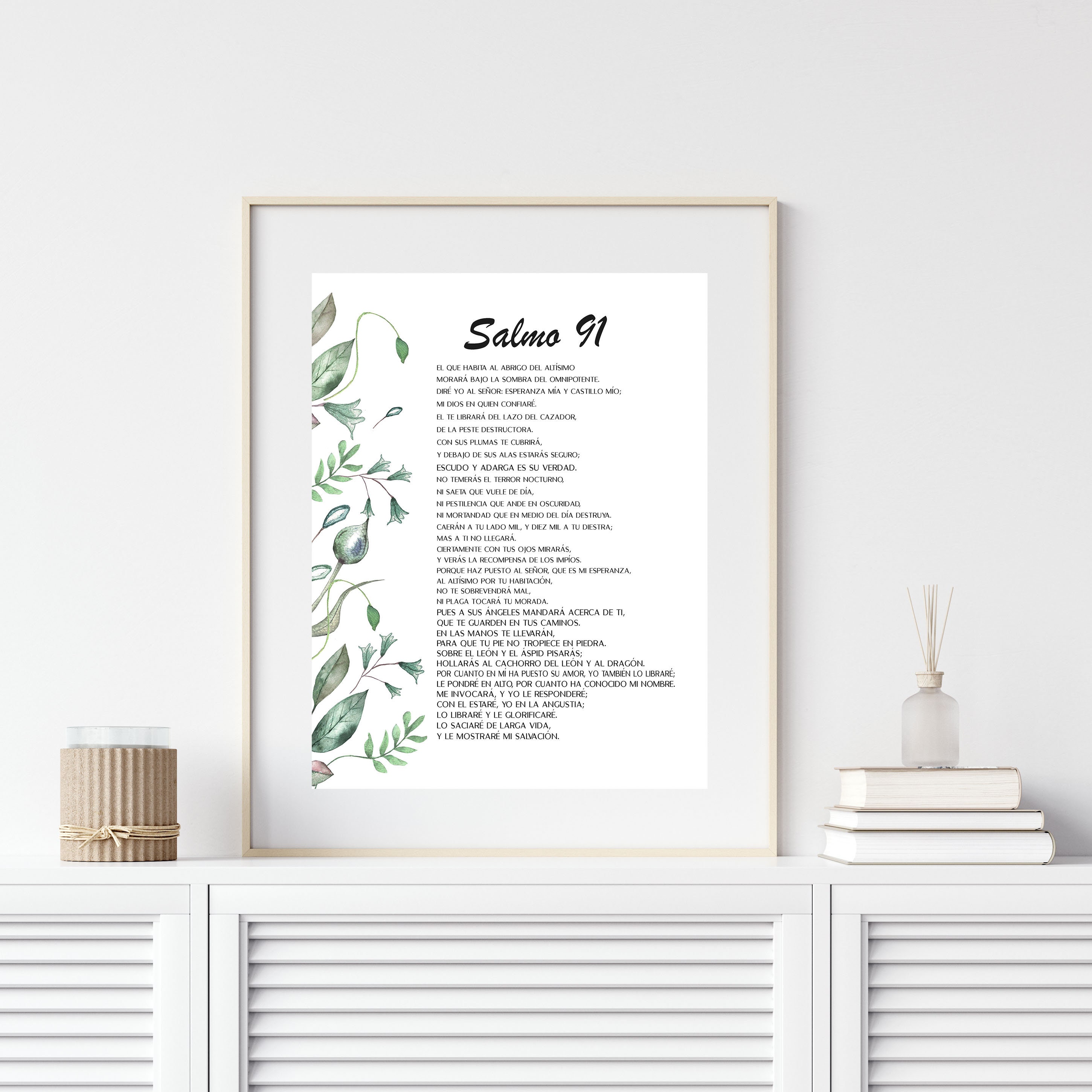 Salmo 91 Spanish Bible Verse Spanish Psalm 91 Verso De La - Etsy UK