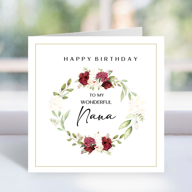 Nana Card - Etsy