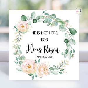 Easter Printable Bible Verse Cards, Easter Scripture Cards, Easter ...