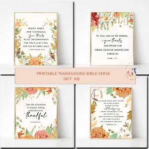 Printable Thanksgiving Bible Verse Set, Thanksgiving Bible Verse ...