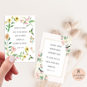 Spanish Printable Easter Bible Verse Cards, Spanish Easter Scripture ...