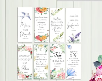 Spanish Bible Verses Cards Versículos De La Biblia Sobre El - Etsy