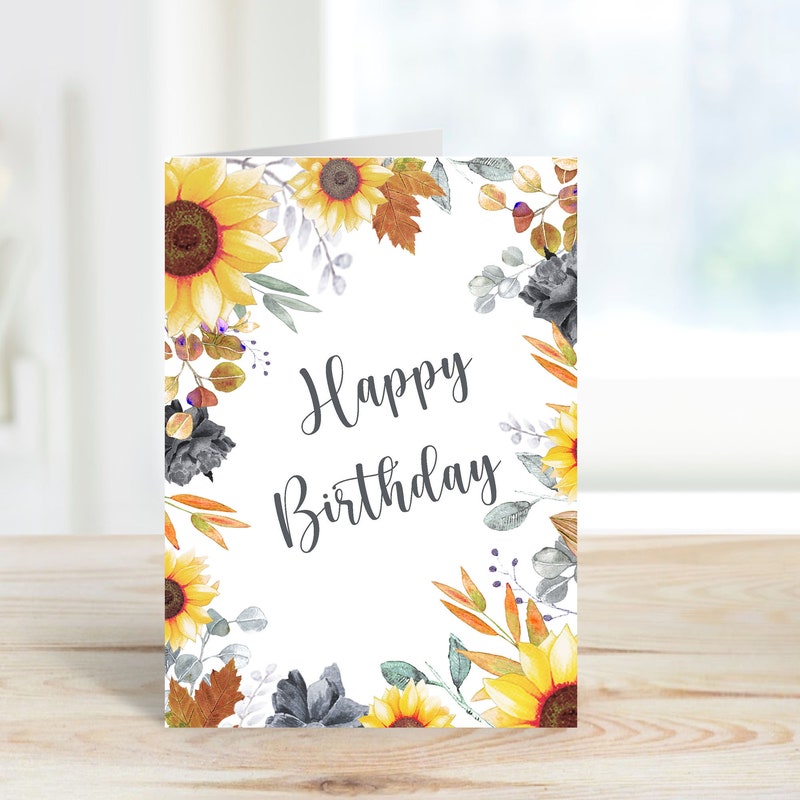 Sunflower Birthday - Etsy
