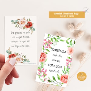 Printable Spanish Gratitude Cards, Printable Spanish Gratitude Quotes ...