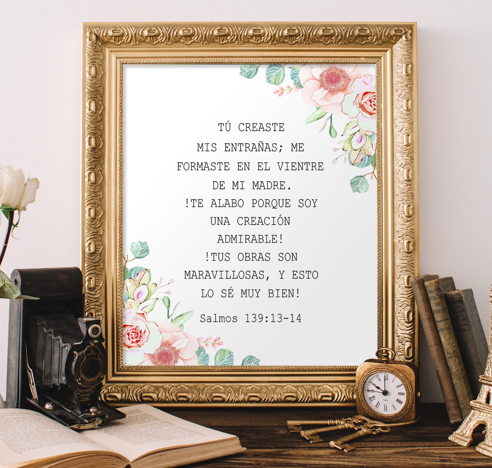 Salmos 139:13-14 Spanish Bible Verse Spanish Psalm 139 13 | Etsy