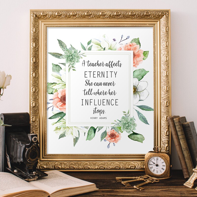 Teacher Quote Print - Etsy