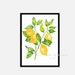 Lemons Prints Set of Two Wall Art Watercolor Print - Etsy