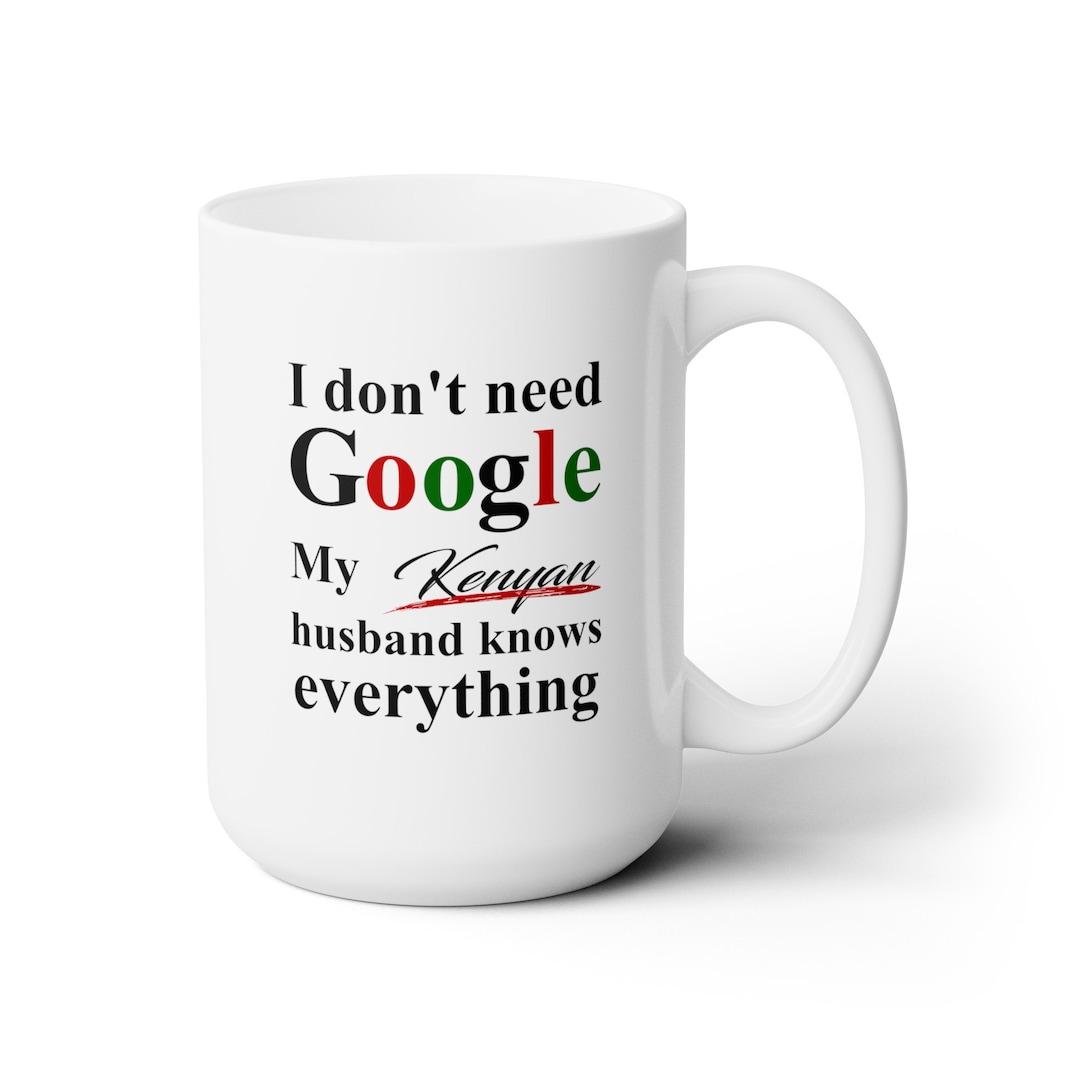 Kenyan Inspired White Mug, 15oz Afrrican Gifts, African Fashion, Kenyan ...