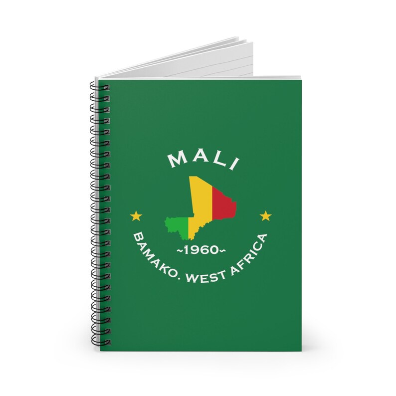Mali Inspired Spiral Notebook, African Notebook, African Notepad ...