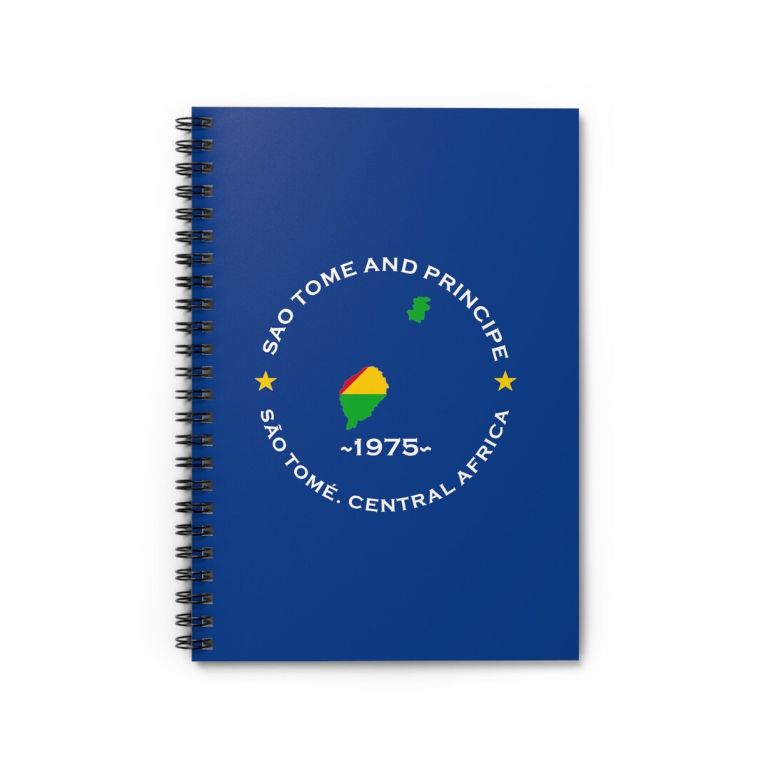 Sao Tome and Principe Inspired Spiral Notebook, African Notebook ...