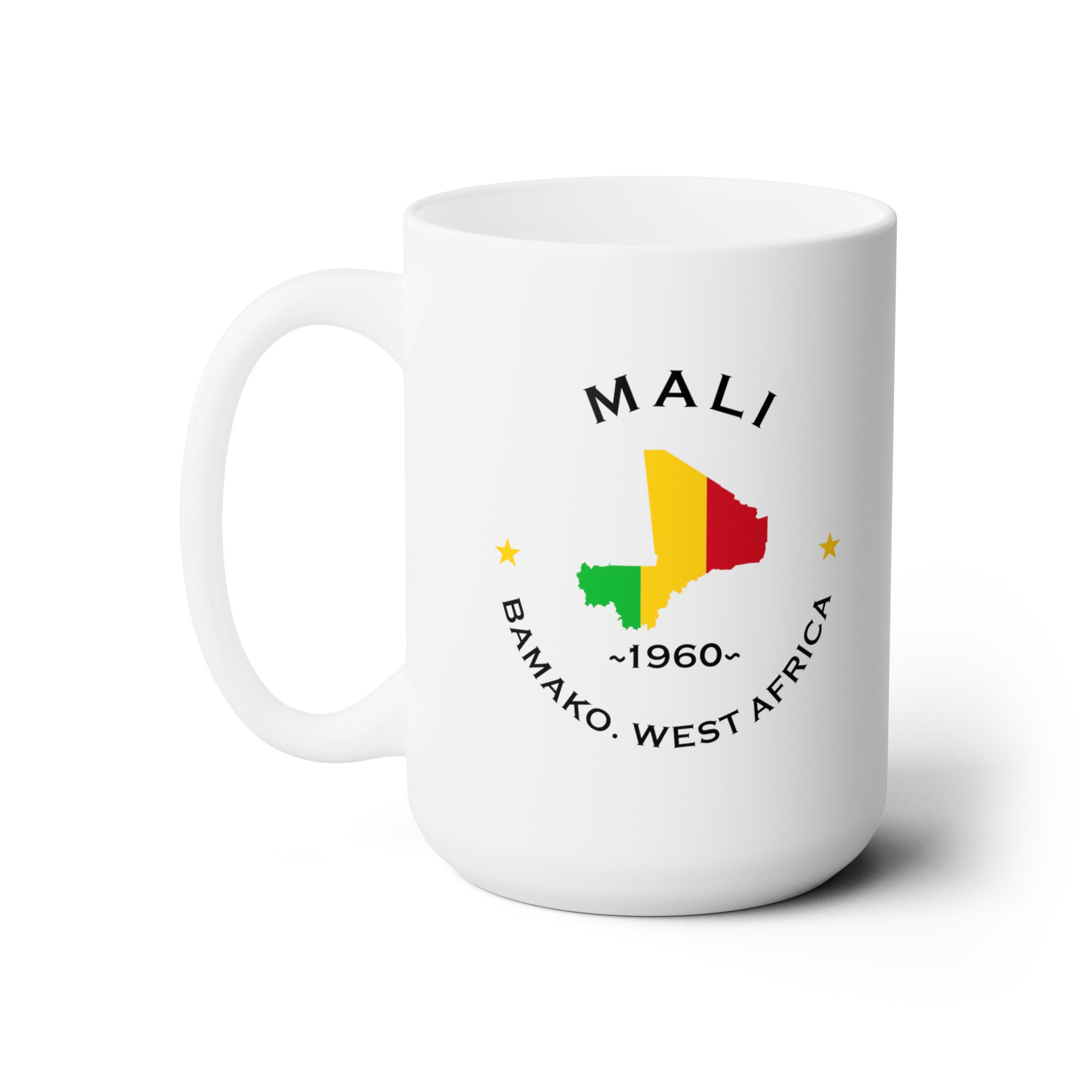 Mali Inspired White Mug, 15oz Afrrican Gifts, Mali, African Fashion ...
