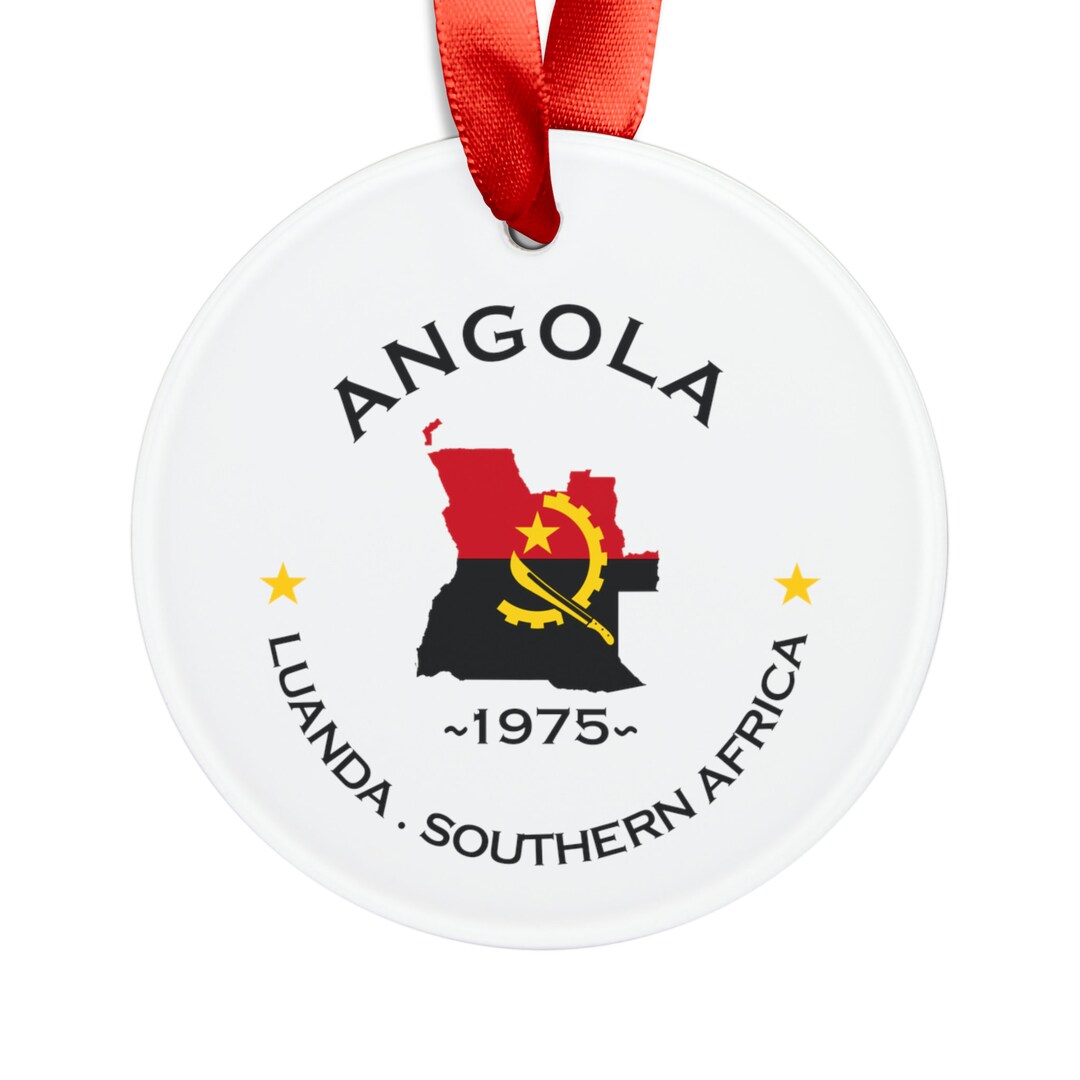 Angola Acrylic Ornament With Ribbon, Angolian Christmas, Gifts for ...