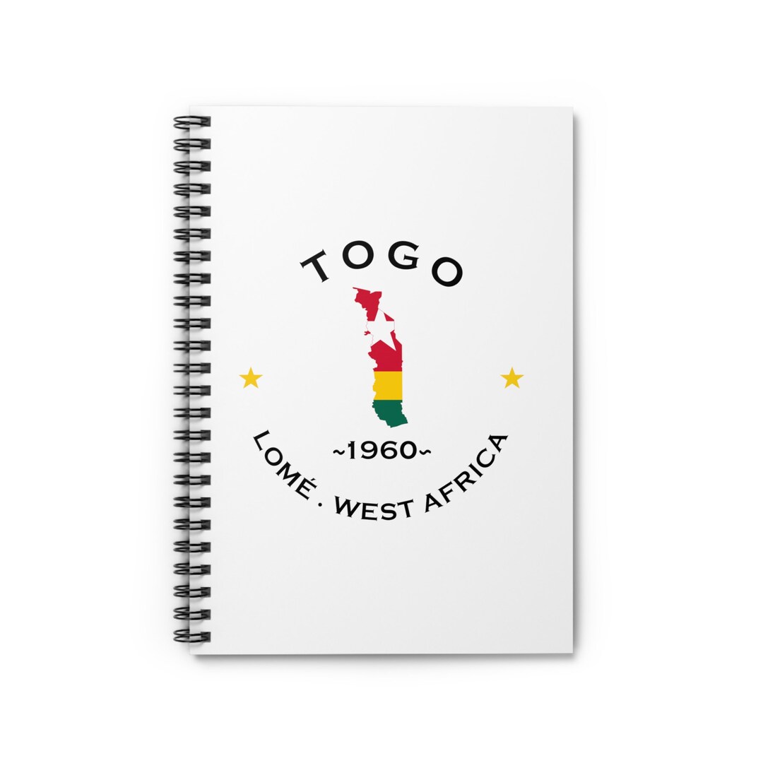 Togo Inspired Spiral Notebook, African Notebook, African Notepad ...