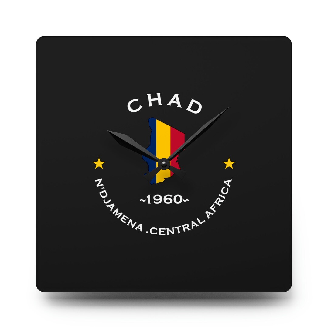 Chadian Inspired Acrylic Wall Clock African Art, African American ...