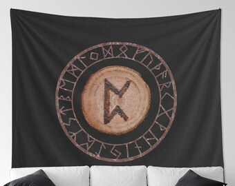 Rune Wall Tapestry - Etsy