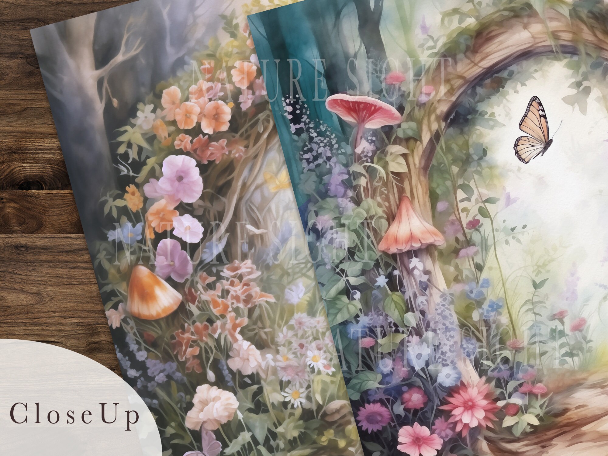 Fairy Tale Digital Paper: Enchanted Forest Backgrounds (12x12, Digital ...