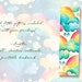 Rainbow Printable Bookmarks, Watercolor Ephemera, Rainbow Birthday Tags ...