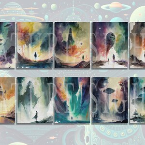 Cyberpunk Printable Ephemera, Sci Fi Scrapbooking, Ufo Journal Papers ...