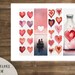 Valentine Day Printable Bookmarks, Valentines Day Junk Journal, Love ...