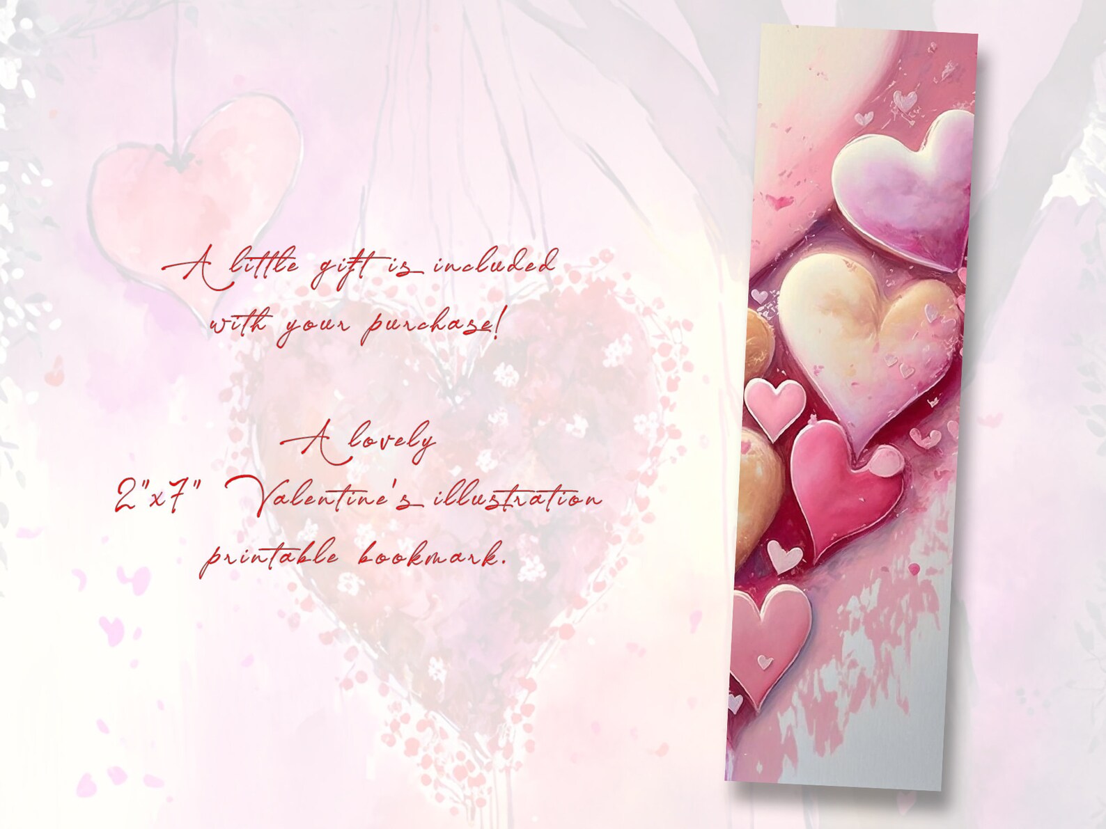 Love Printable Bookmarks Valentine's Day Gift Cards Junk - Etsy