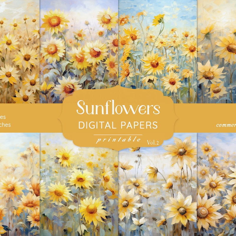 Sunflower Paper - Etsy