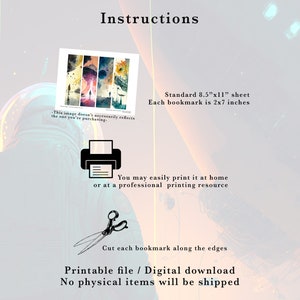 Cyberpunk Printable Bookmarks, Sci Fi Journal Ephemera, Space Portals ...