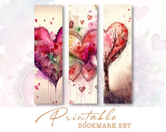Valentine’s Day Printable Bookmarks – Vintage Love Ephemera and Tags ...