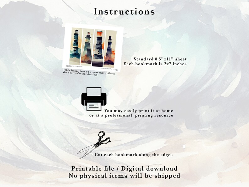 Lighthouse Printable Bookmarks Coastal Bookmarks Nautical - Etsy