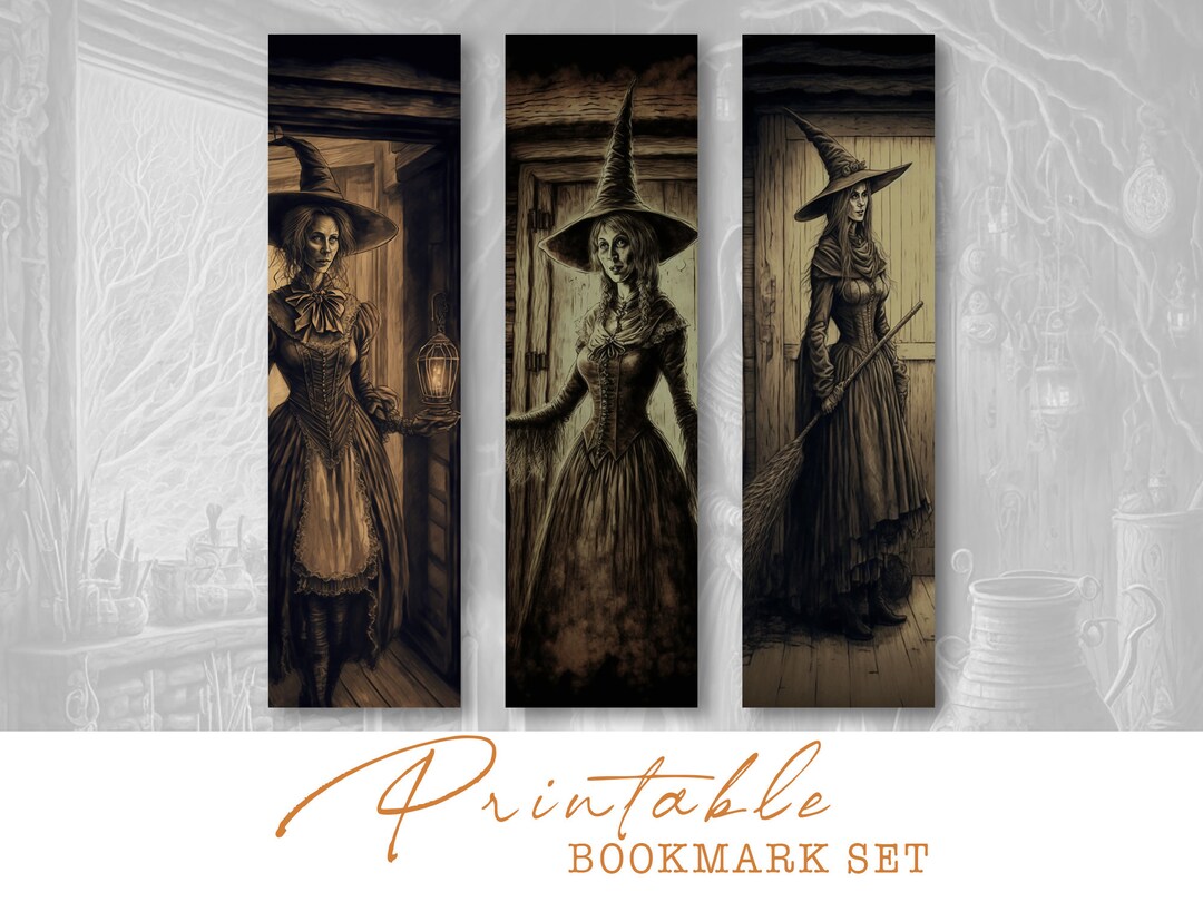 Witchcraft Printable Bookmarks | Witchy Tags for Junk Journals | Pagan ...