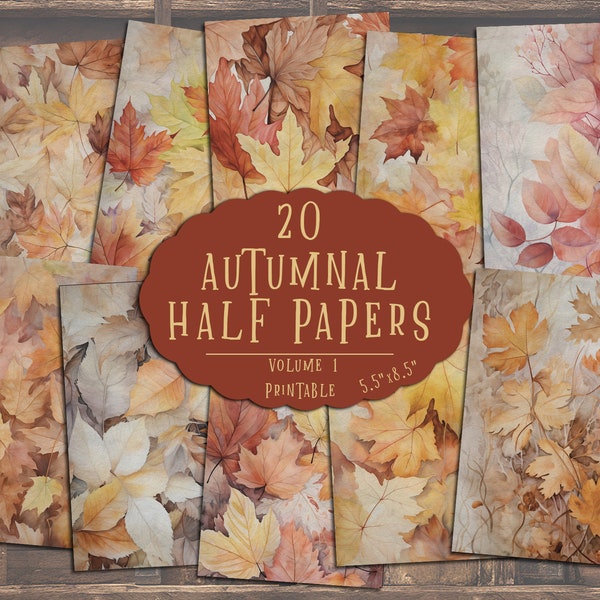 Fall Scrapbook Paper - Etsy