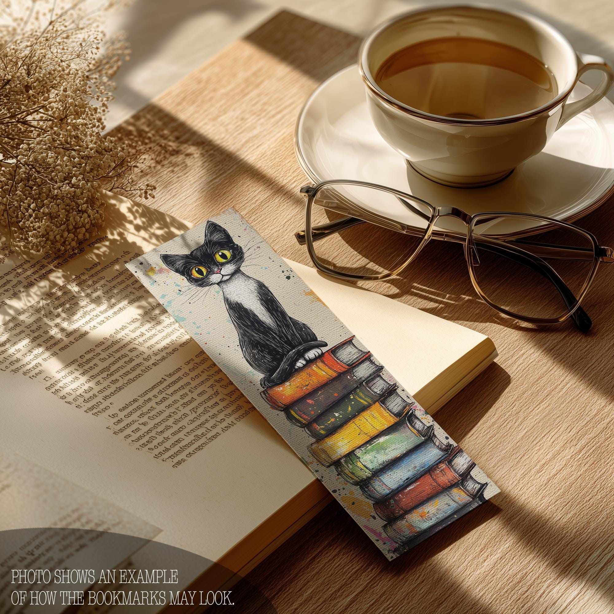 Cat Bookmarks Printable | Kitten Reading Gift (digital Download) - Etsy
