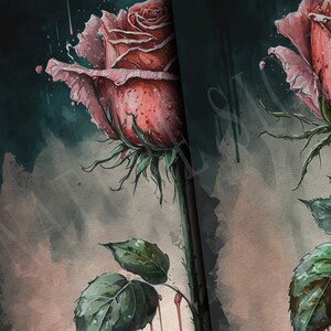 Gothic Grunge Roses Printable Pages Gothic Junk Journal Goth - Etsy