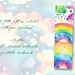 Watercolor Rainbow Bookmarks, Printable Kids Reader Gift (digital ...