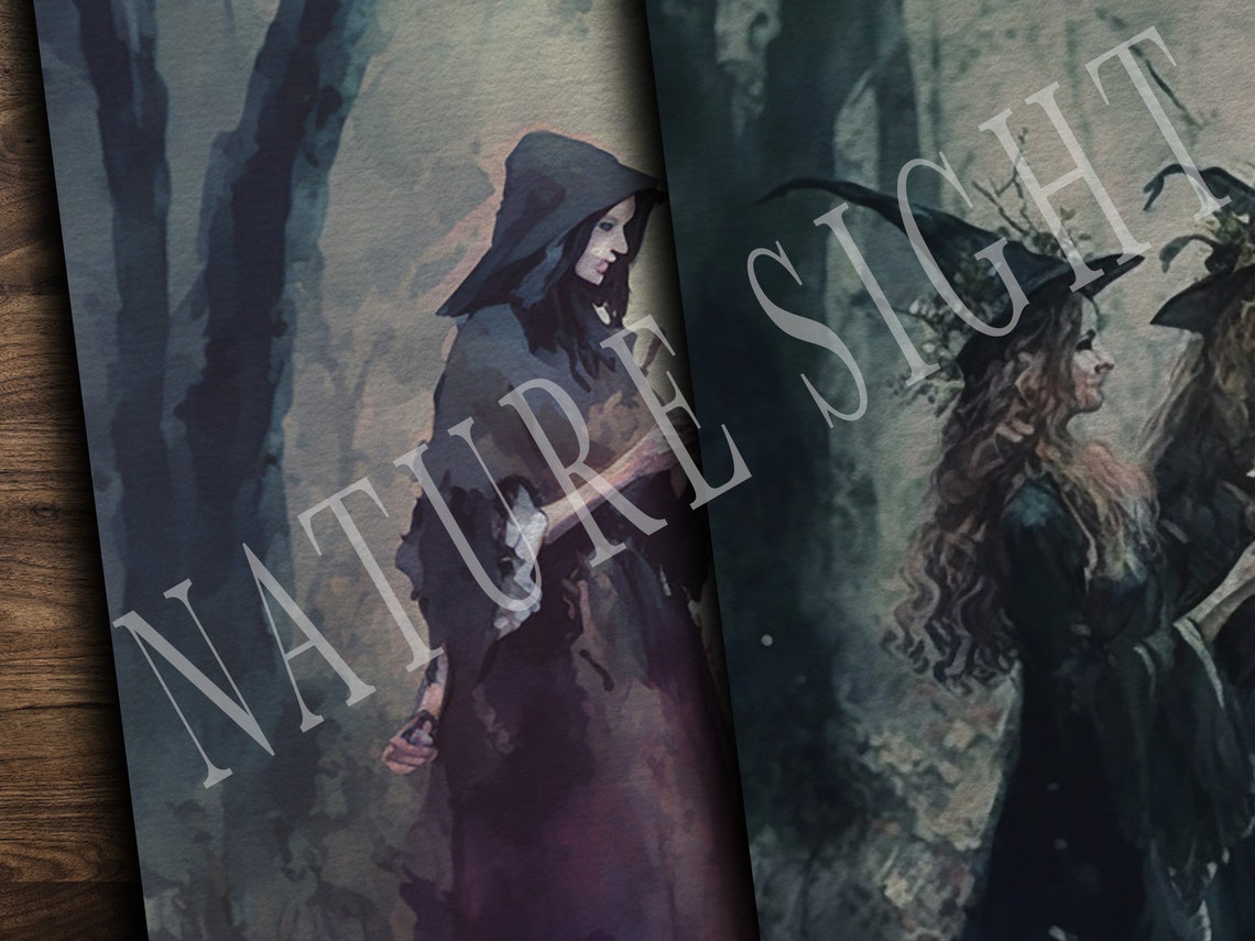 Witch Scrapbook Paper, Gothic Junk Journal, Bos Printable Pages ...
