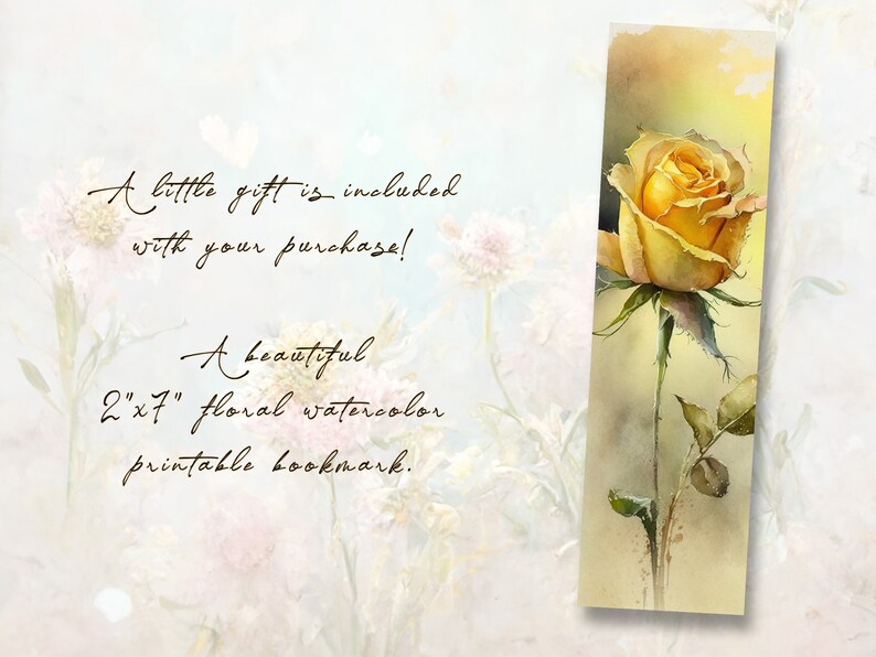 Floral Printable Bookmarks: Mother's Day Ephemera (digital Download) - Etsy