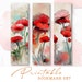 Printable Red Poppies Bookmarks Poppy Bookmark Red Flowers - Etsy