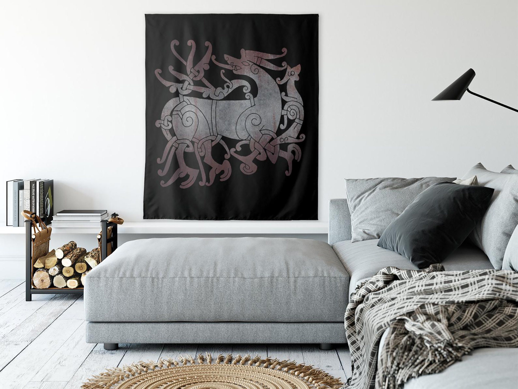 Viking Wall Art Vikings Decor Norse Decor Pagan Tapestry | Etsy